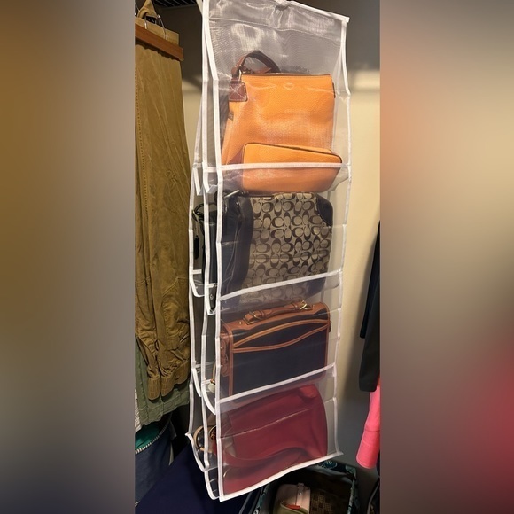 Bags | Bogo Hanging Purseclothing Organizer Closet Storage 8 Slots ...